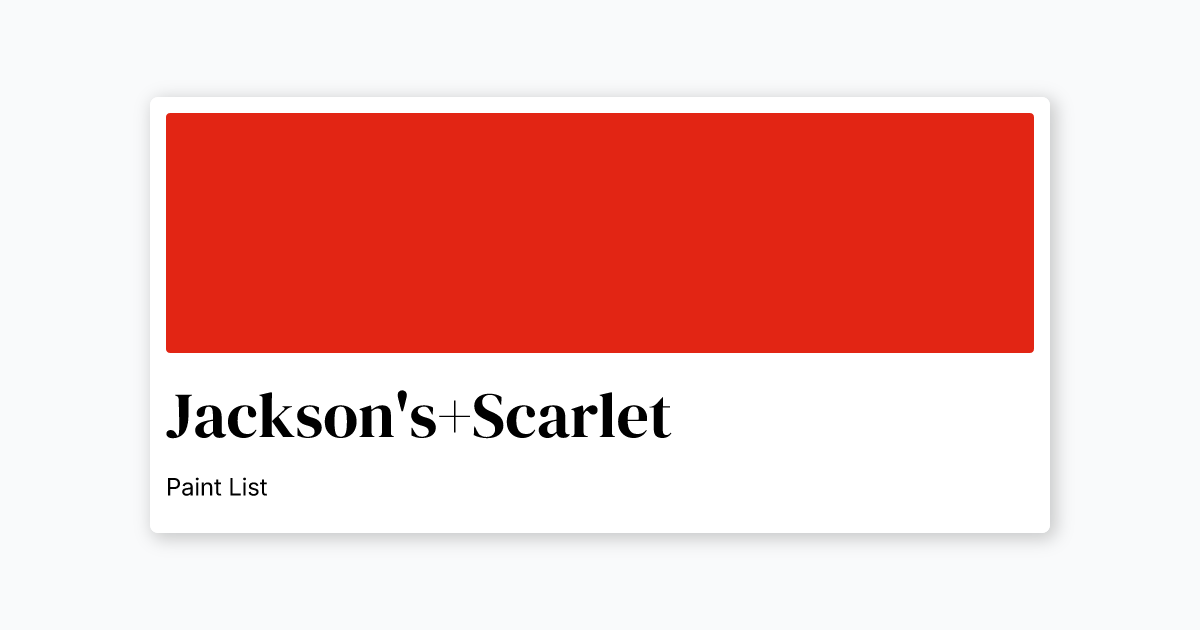 Jackson's Artist Oil Paint Scarlet